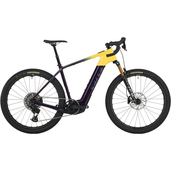 Tributary C Force XO AXS Transmission SUS Ebike - Amethyst/Yellow ...
