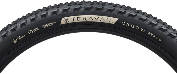 Teravail Oxbow Tire - 29 x 2.8 Tubeless Folding Black Light and Supple ...