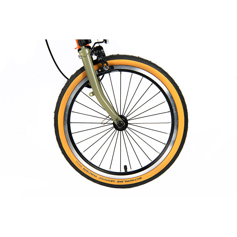 Schwalbe Marathon Racer Tanwall Tire for Brompton - Huckleberry Bicycles